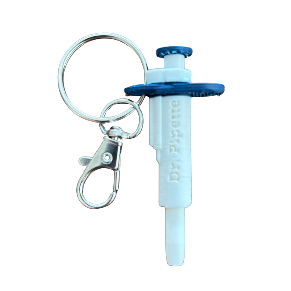 Engraved 3D-Printed Pipette-Shaped Keychain – Dr. Pipette Pen