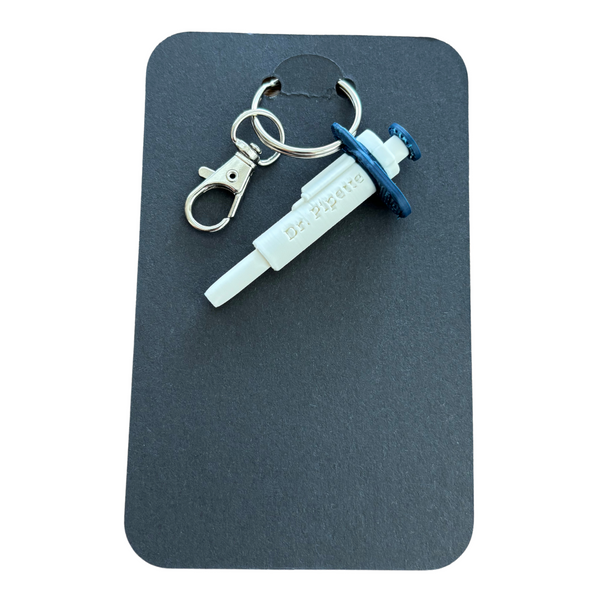Engraved 3D-Printed Pipette-Shaped Keychain – Dr. Pipette Pen